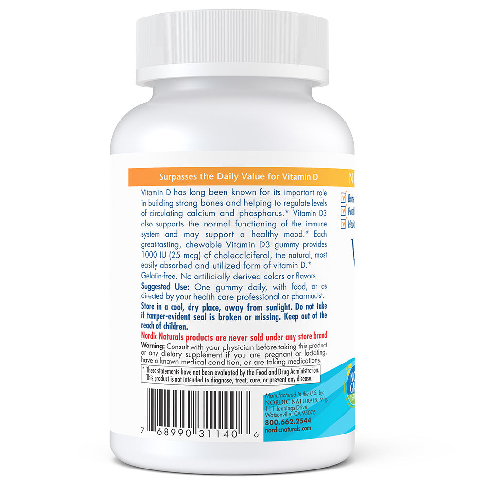 Vitamin D3 Gummies | 1000 IU Vitamin D3 – Nordic Naturals Singapore