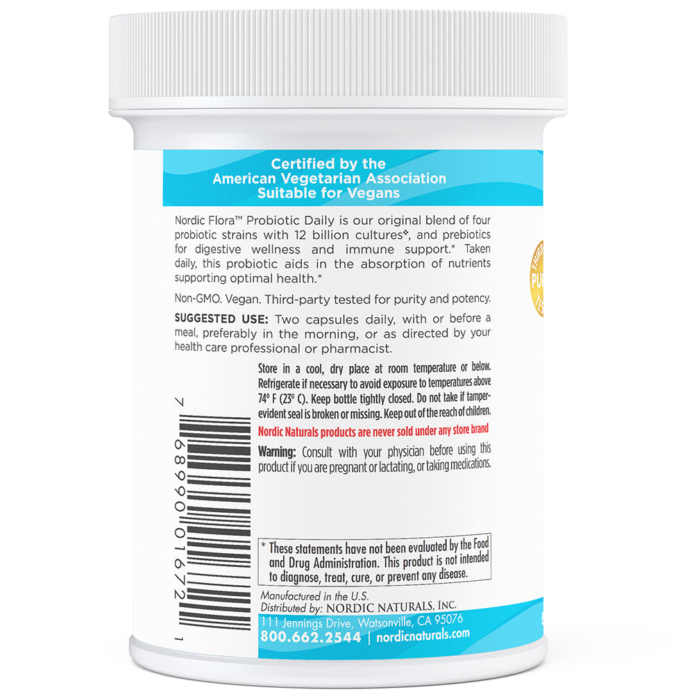 Nordic Flora Probiotic Daily | 12 Billion CFU – Nordic Naturals Singapore