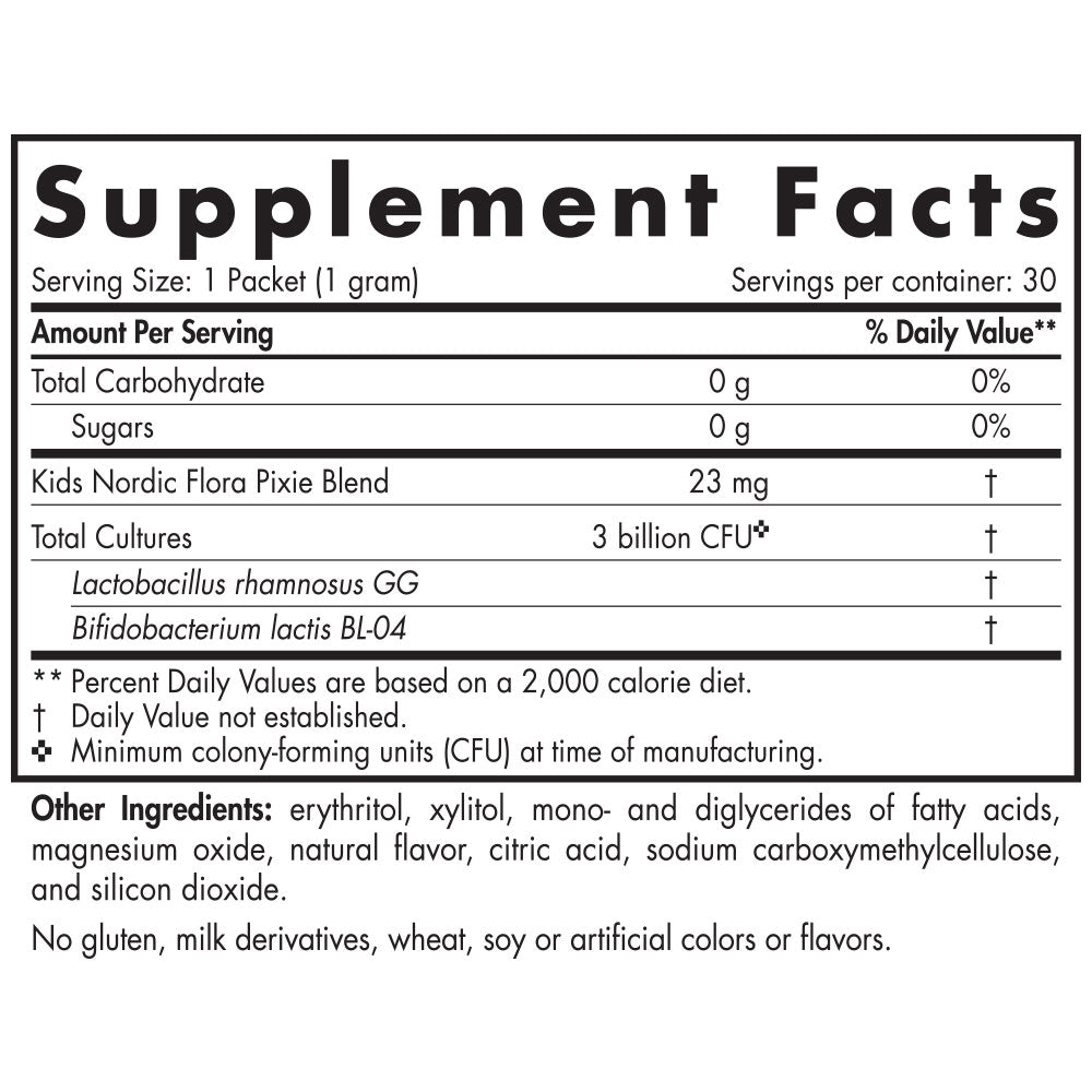Kids Nordic Flora Probiotic Pixies | 3 Billion CFU – Nordic Naturals ...